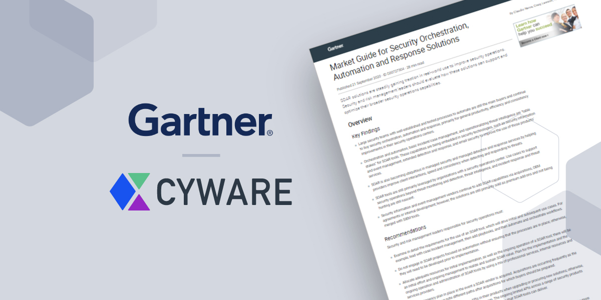 Cyware Recognized In Gartners 2020 Market Guide For Soar Solutions Cyware Blog